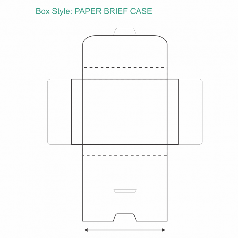 Elegant Paper Brief Case Boxes